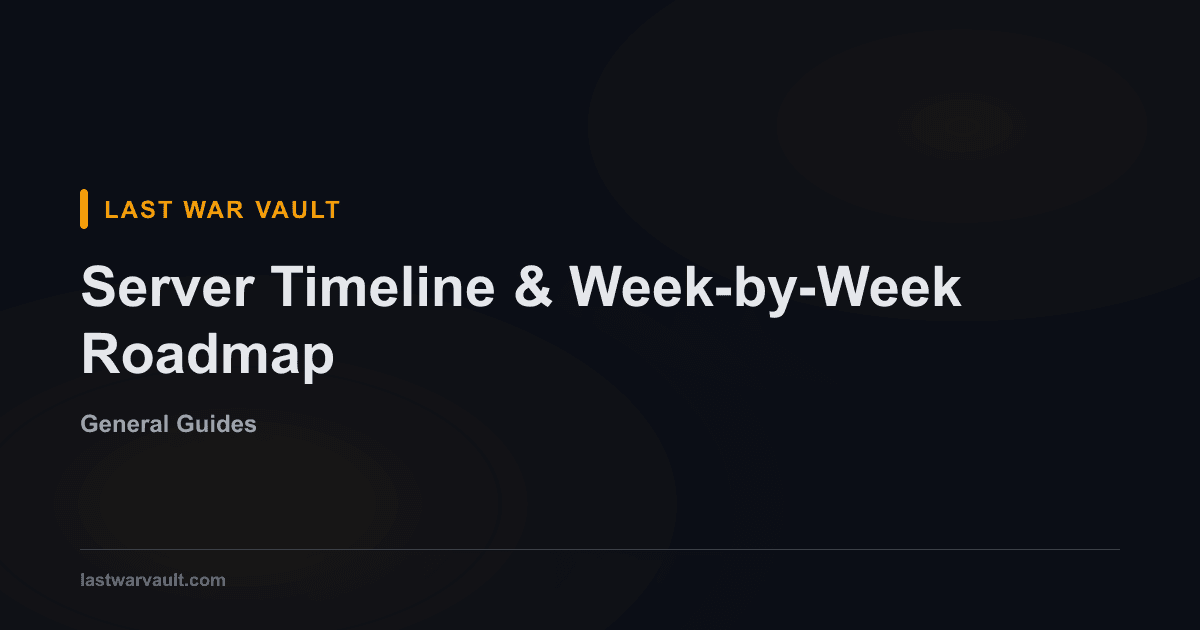 Server Timeline & Week-by-Week Roadmap | Last War Vault